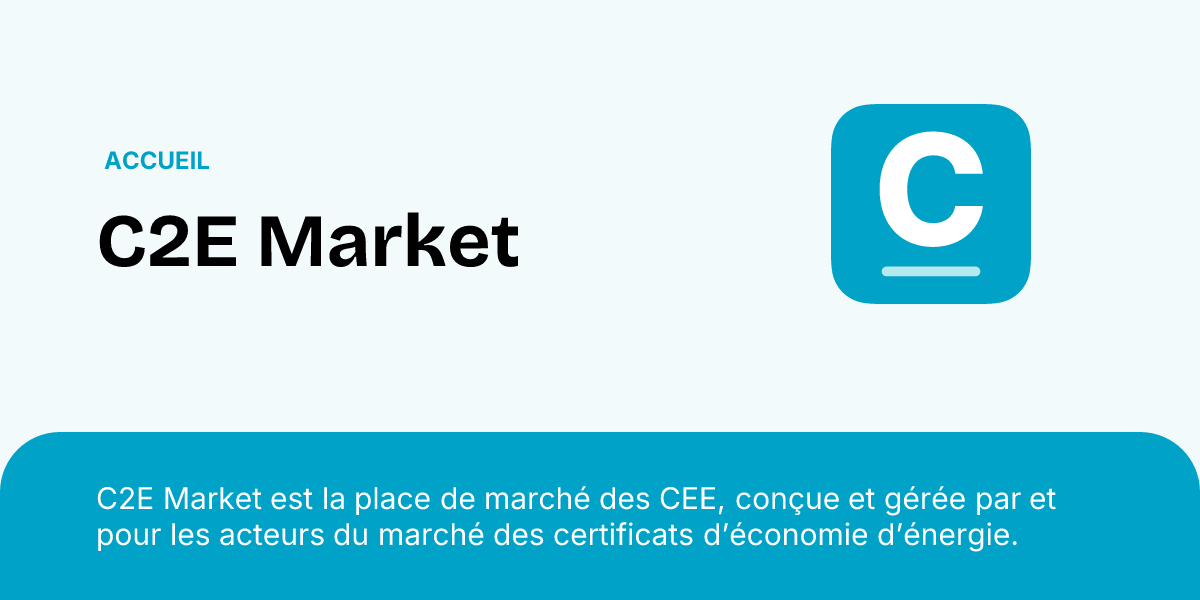 Accueil - C2E Market